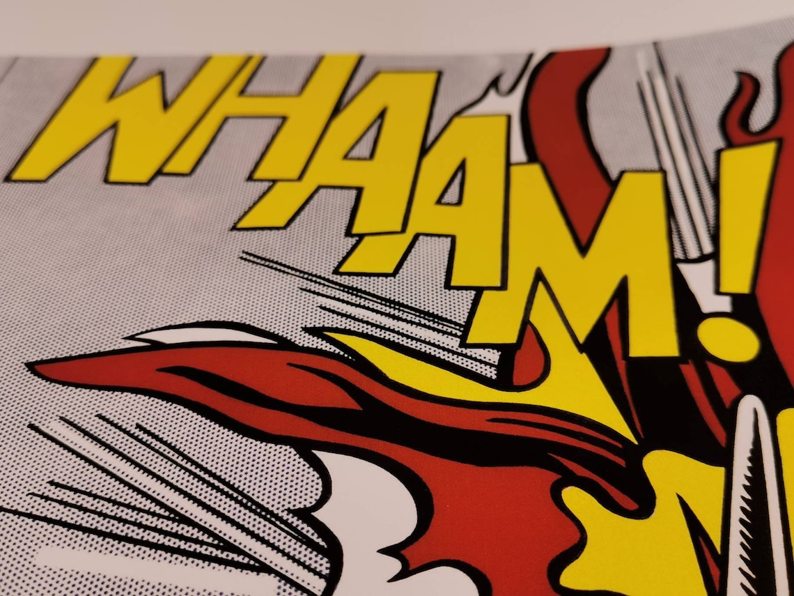 Roy Lichtenstein Whaam poster original gallery poster Tate | Etsy
