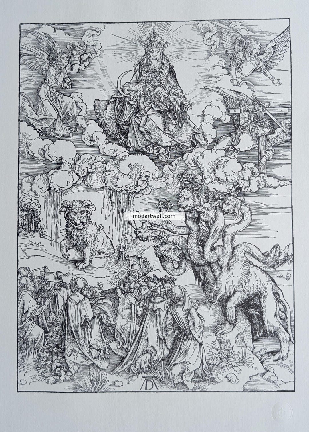 Albrecht Durer Vintage Lithograph - the Apocalypse Renaissance Wall Art ...