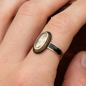 Antique French Victorian Portrait Miniature Locket Hidden - Etsy