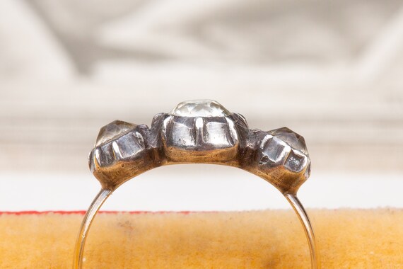 Antique Georgian Three Stone Paste Trilogy Ring 19th … - Gem