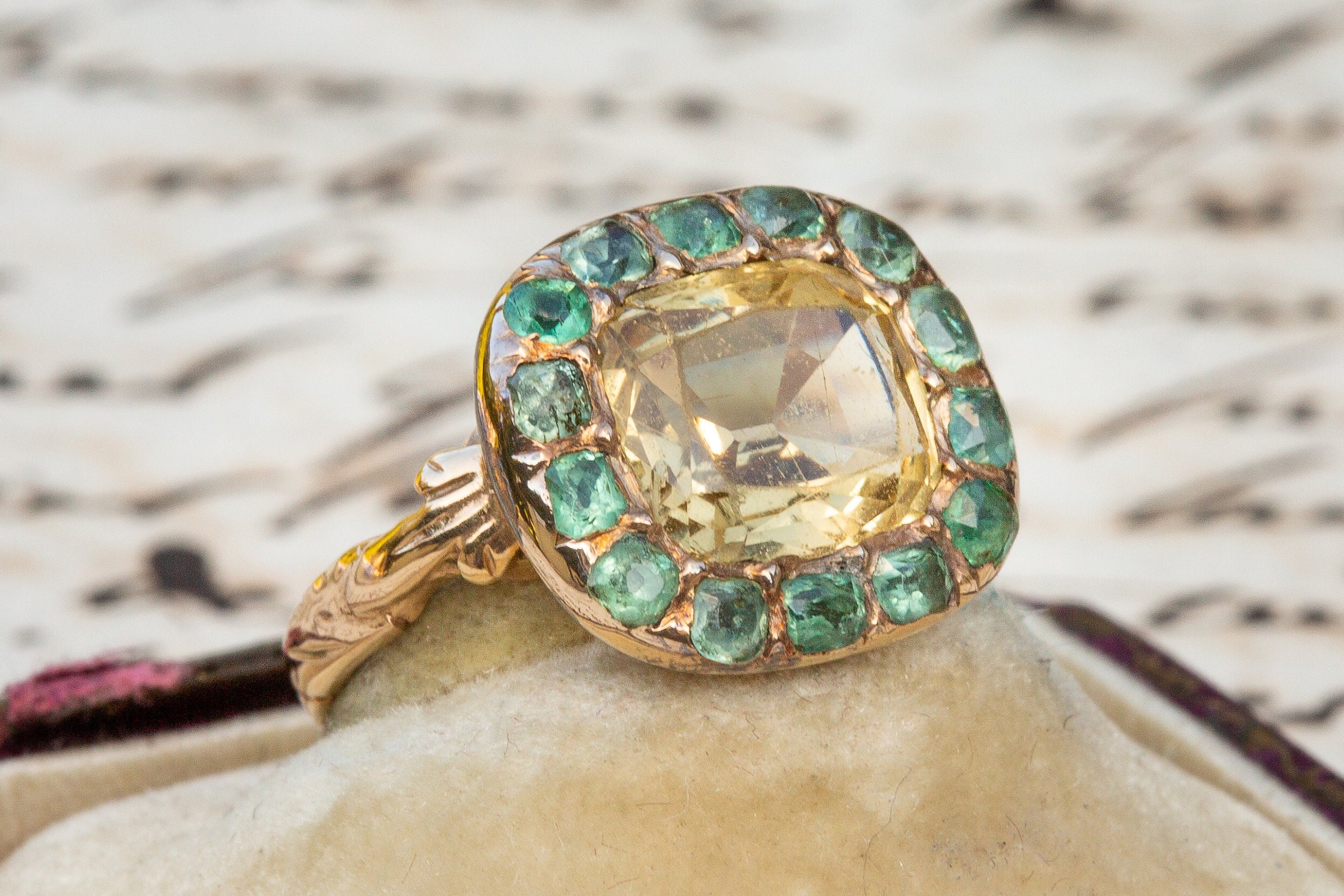 Superb Rare French 18th Century Georgian Cluster Ring With - Etsy