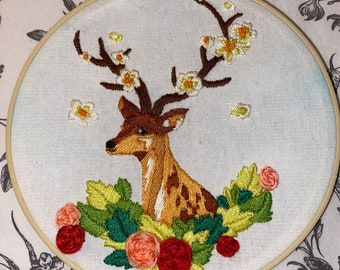 18th Century Cottage Core Machine Embroidery Pattern - Etsy