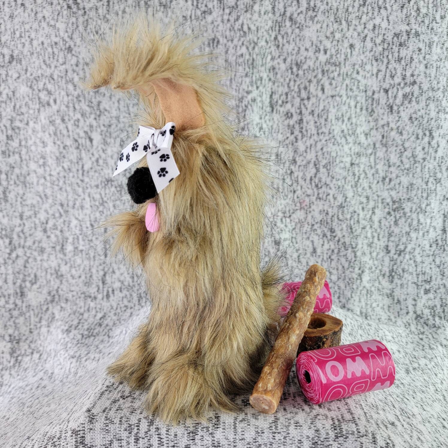 Fluffy Gnome Dog Doggie Gnomes Mini-dog Hand Crafted - Etsy