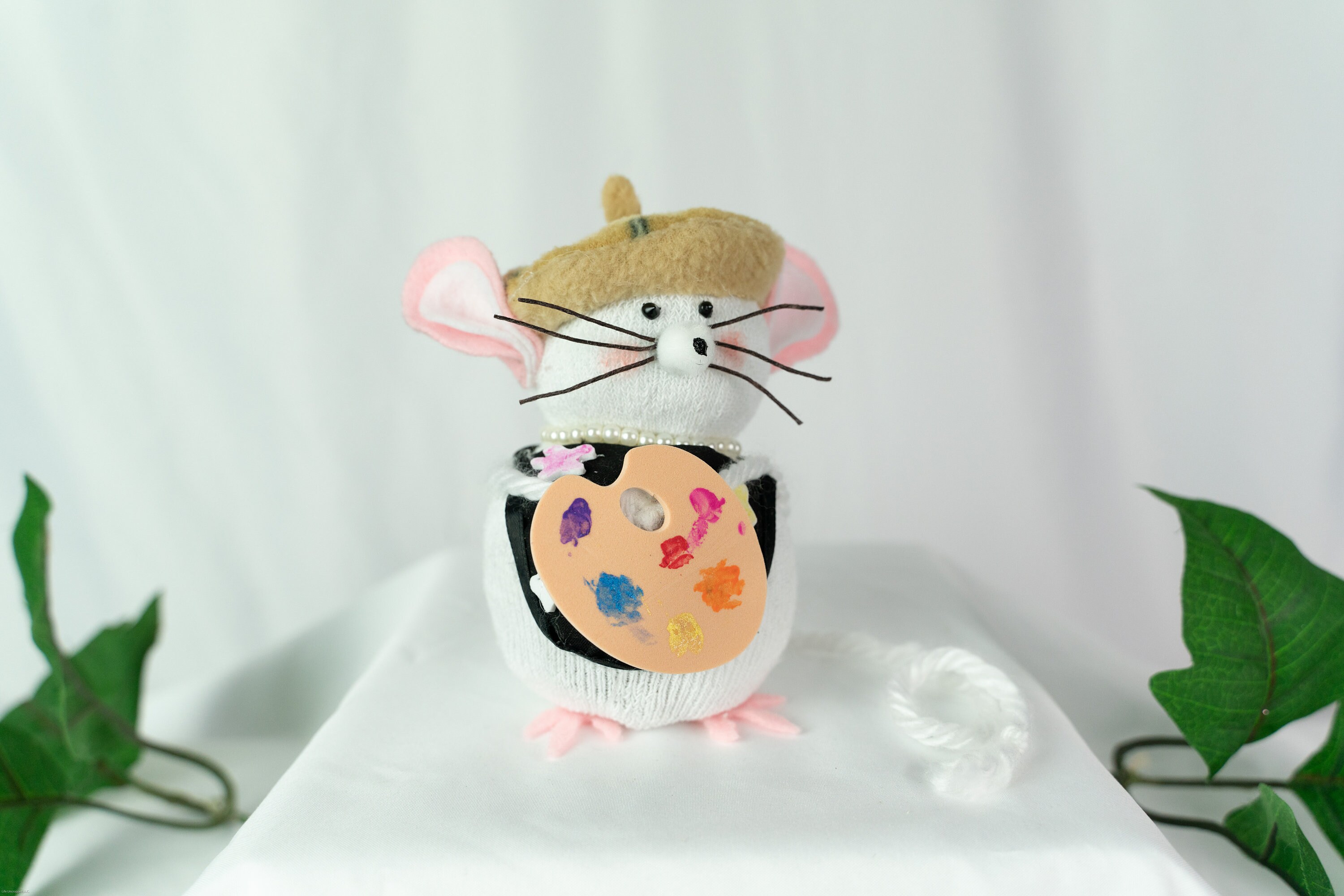 Painter Sock Mouse Artist Sock Mouse Sock Mouse Artist - Etsy