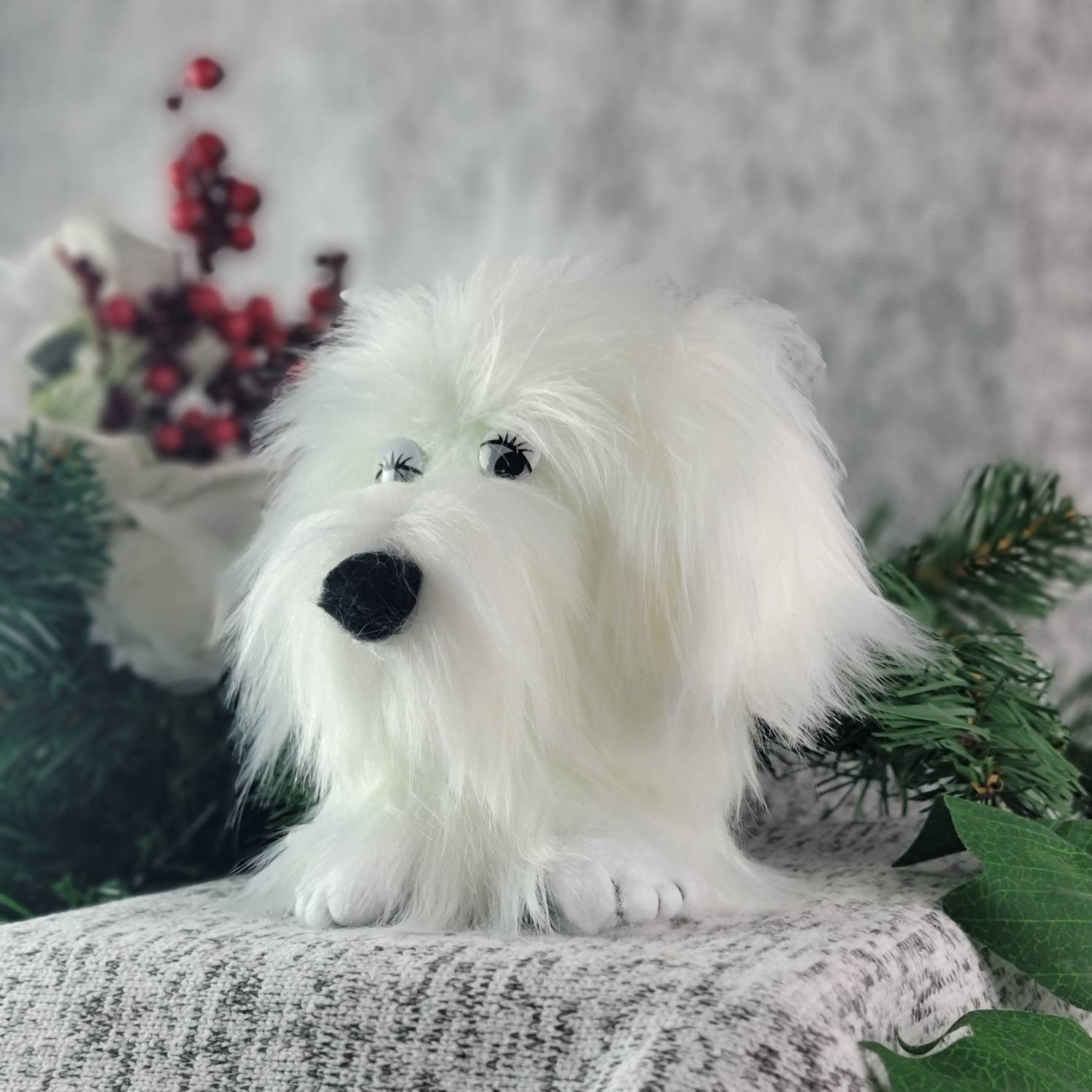 Fluffy Gnome Dog Doggie Gnomes Mini-dog Hand Crafted - Etsy