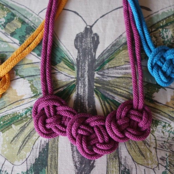 Knot Rope Necklace - Etsy