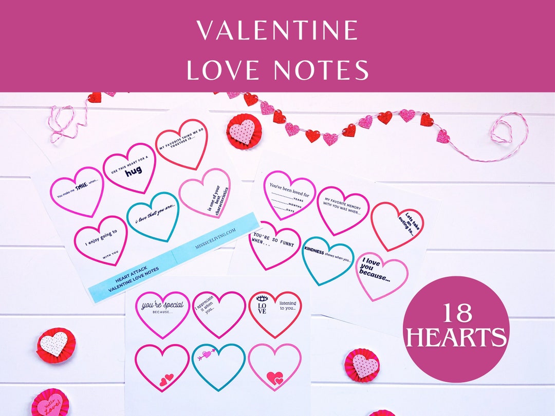 Valentine Love Notes, Love Notes, Valentine Love Coupons, Love Notes ...