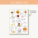 Seasonal Bucket List, Seasonal Activities, Bucket List Printable ...