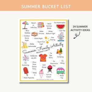 Seasonal Bucket List, Seasonal Activities, Bucket List Printable ...