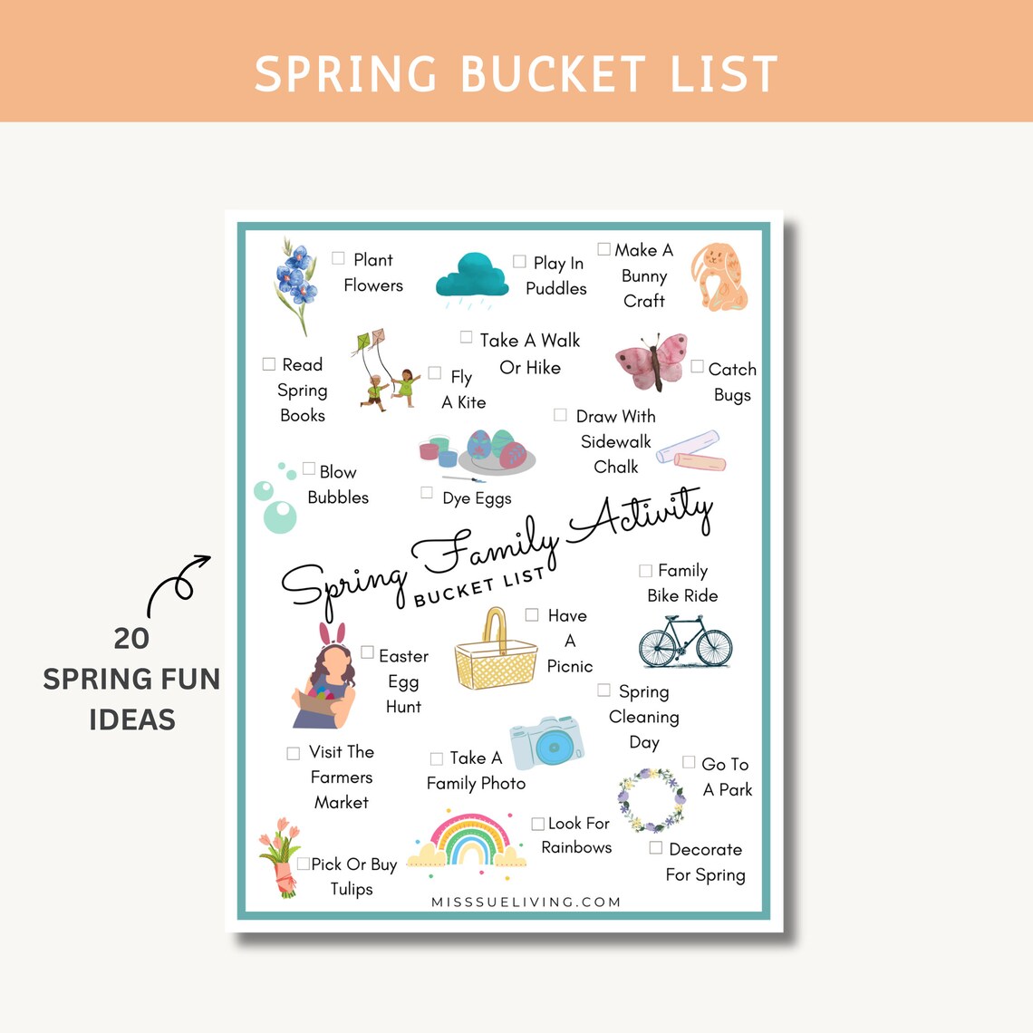 Seasonal Bucket List, Seasonal Activities, Bucket List Printable ...
