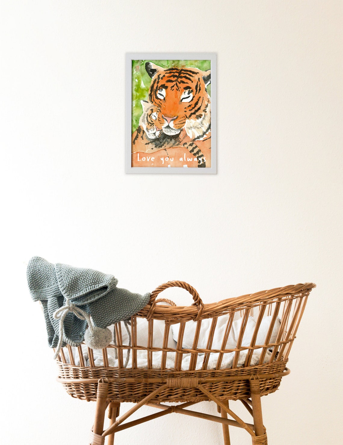 Tiger Mom and Baby Poster - Etsy
