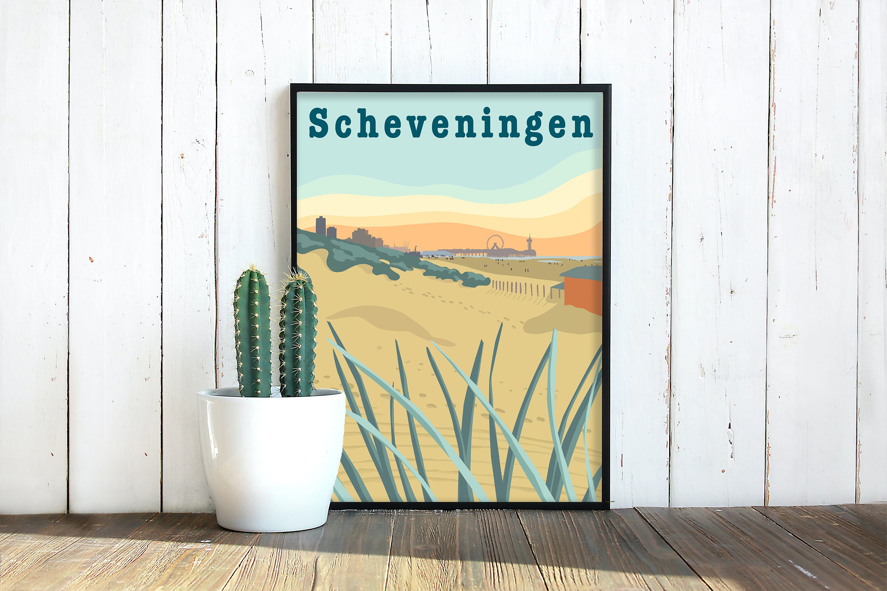 Downloadable Scheveningen Poster / Digital Download / Printable Wall ...