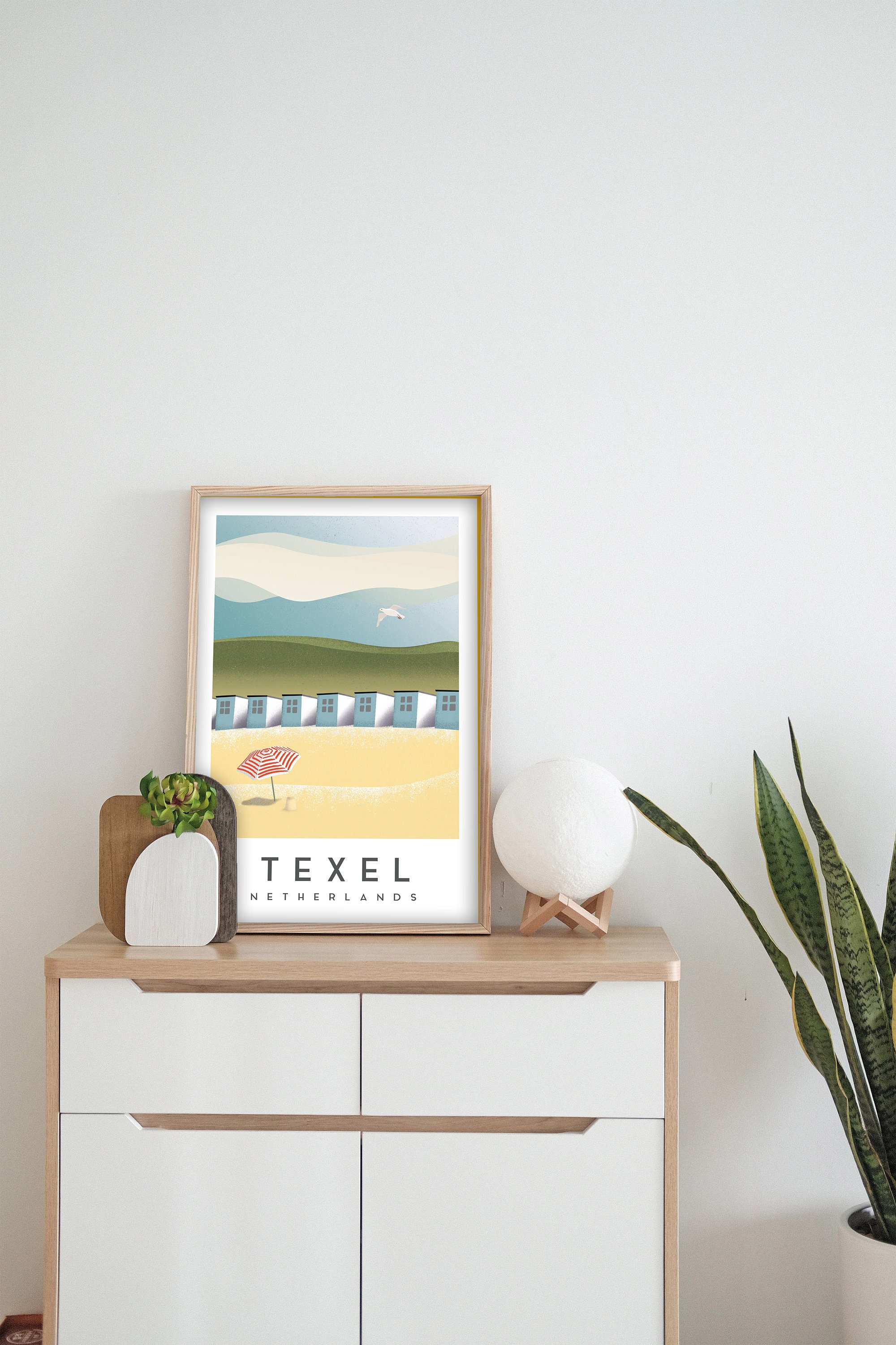 Texel Poster / Texel Wall Art / Dutch Travel Poster / Holland / Vintage ...