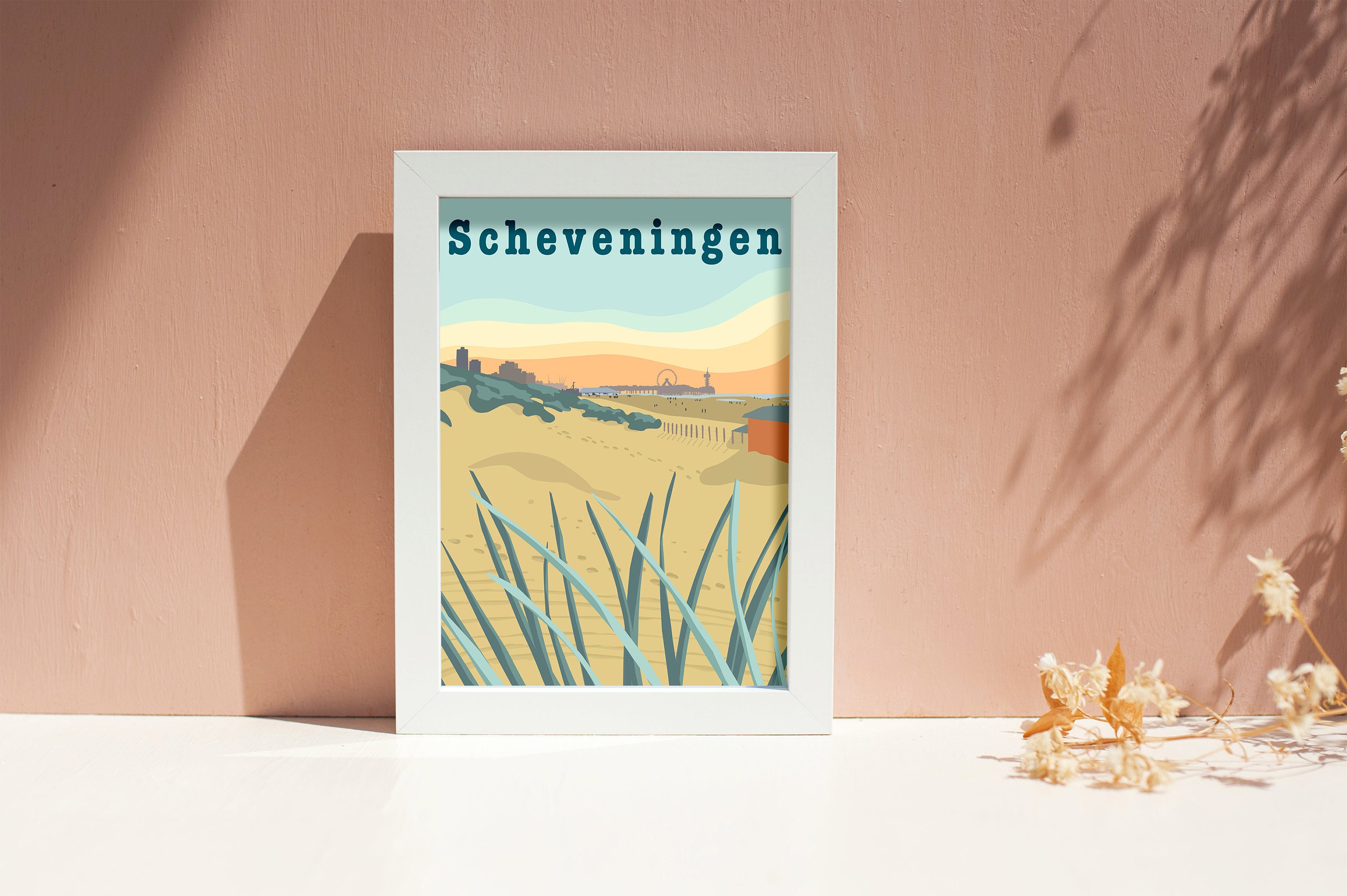 Downloadable Scheveningen Poster / Digital Download / Printable Wall ...