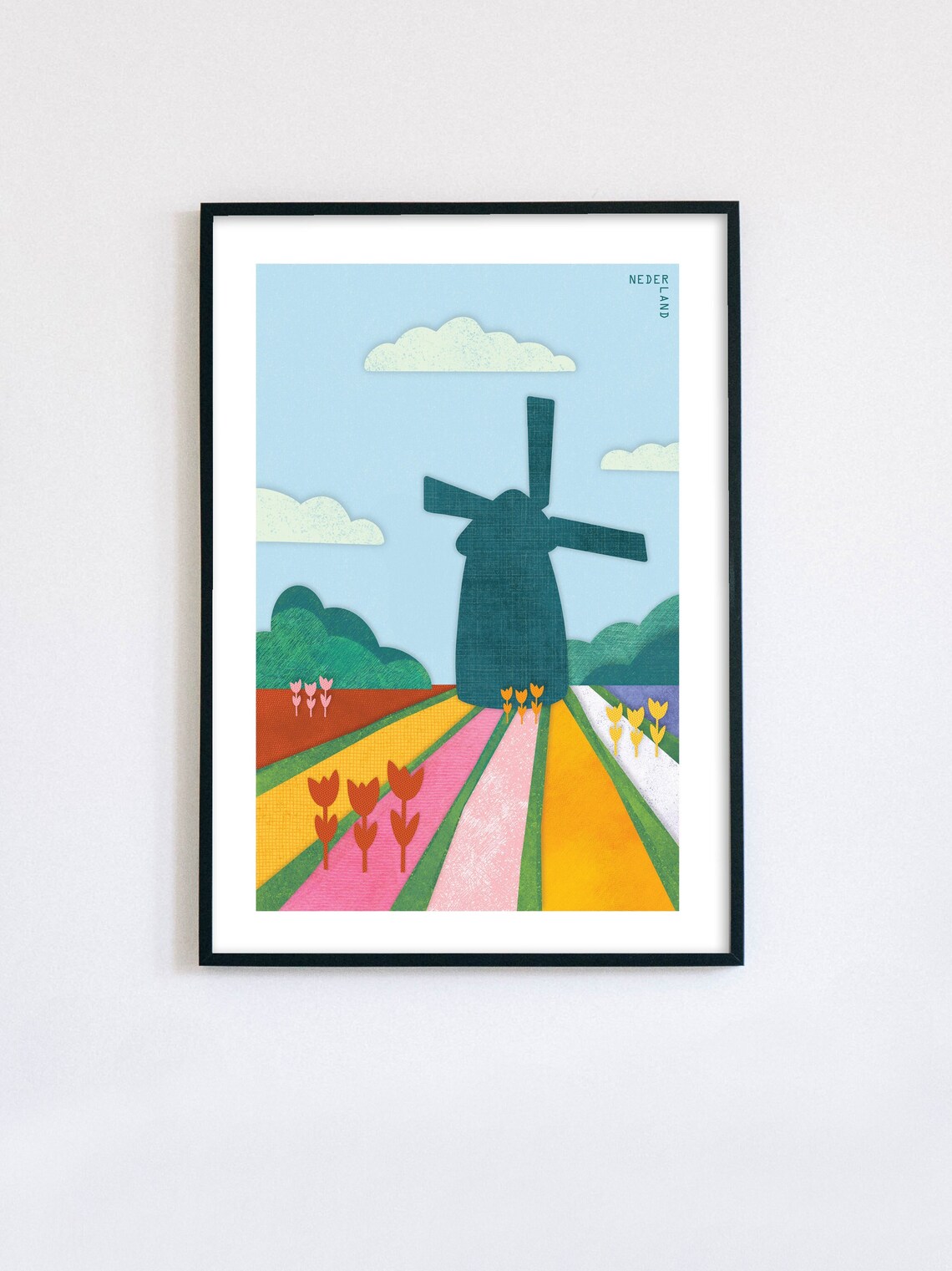 Downloadable Tulip Field Poster | Instant Download | Printable Wall Art ...