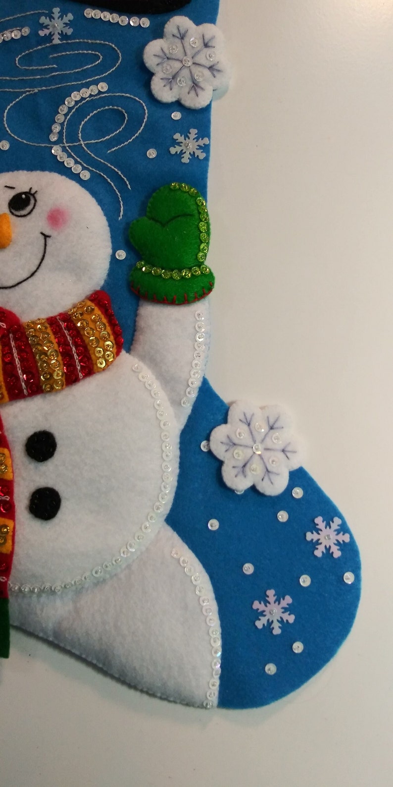 Bucilla Finished Christmas Stocking magic in the Air - Etsy