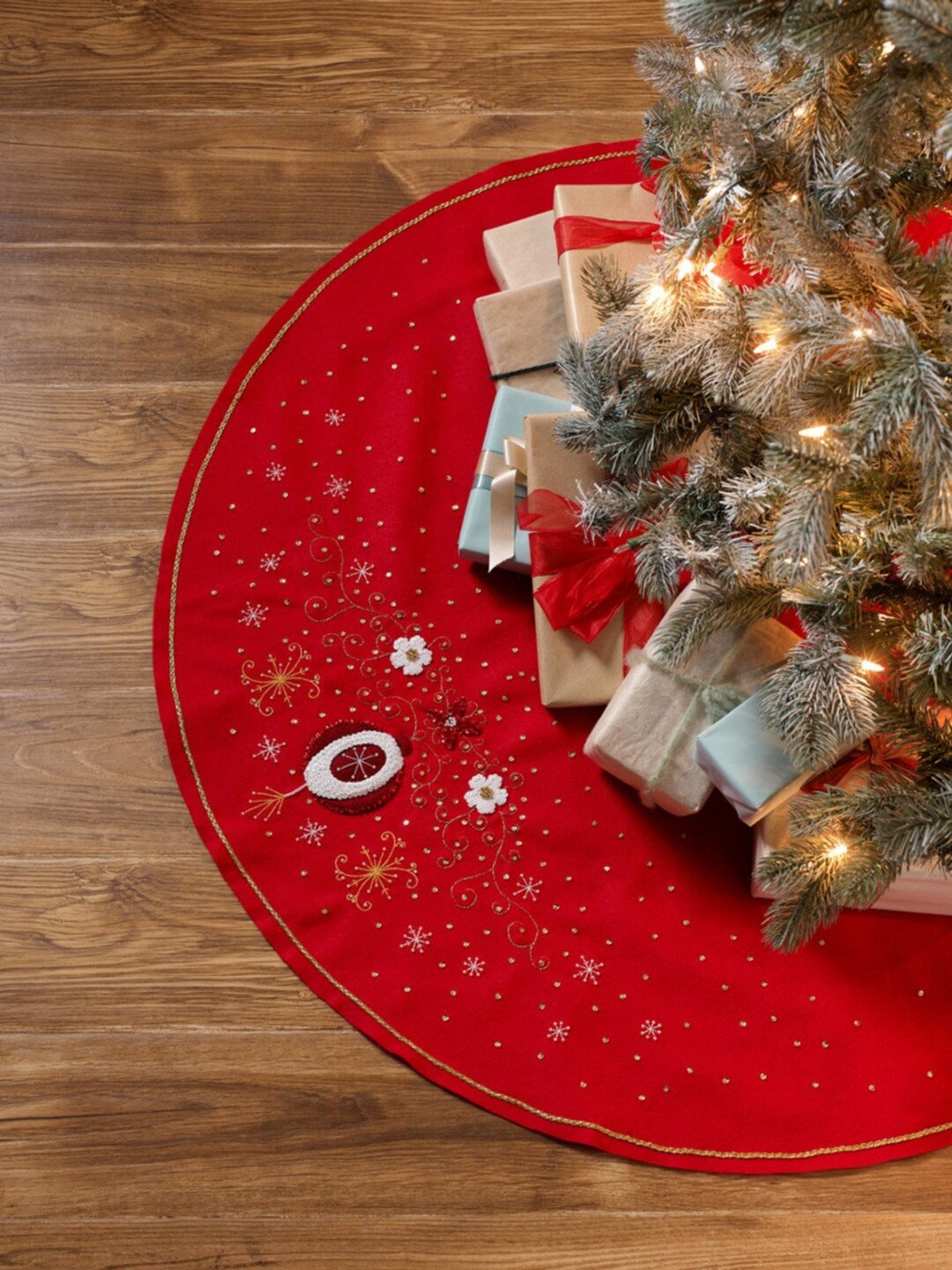 Bucilla DIY Tree Skirt Kit: Holiday Elegance - Etsy