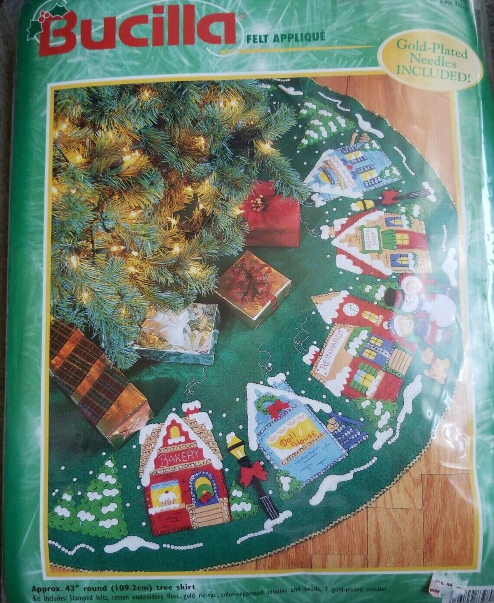 Bucilla DIY Tree Skirt Kit: Christmas Village - Etsy