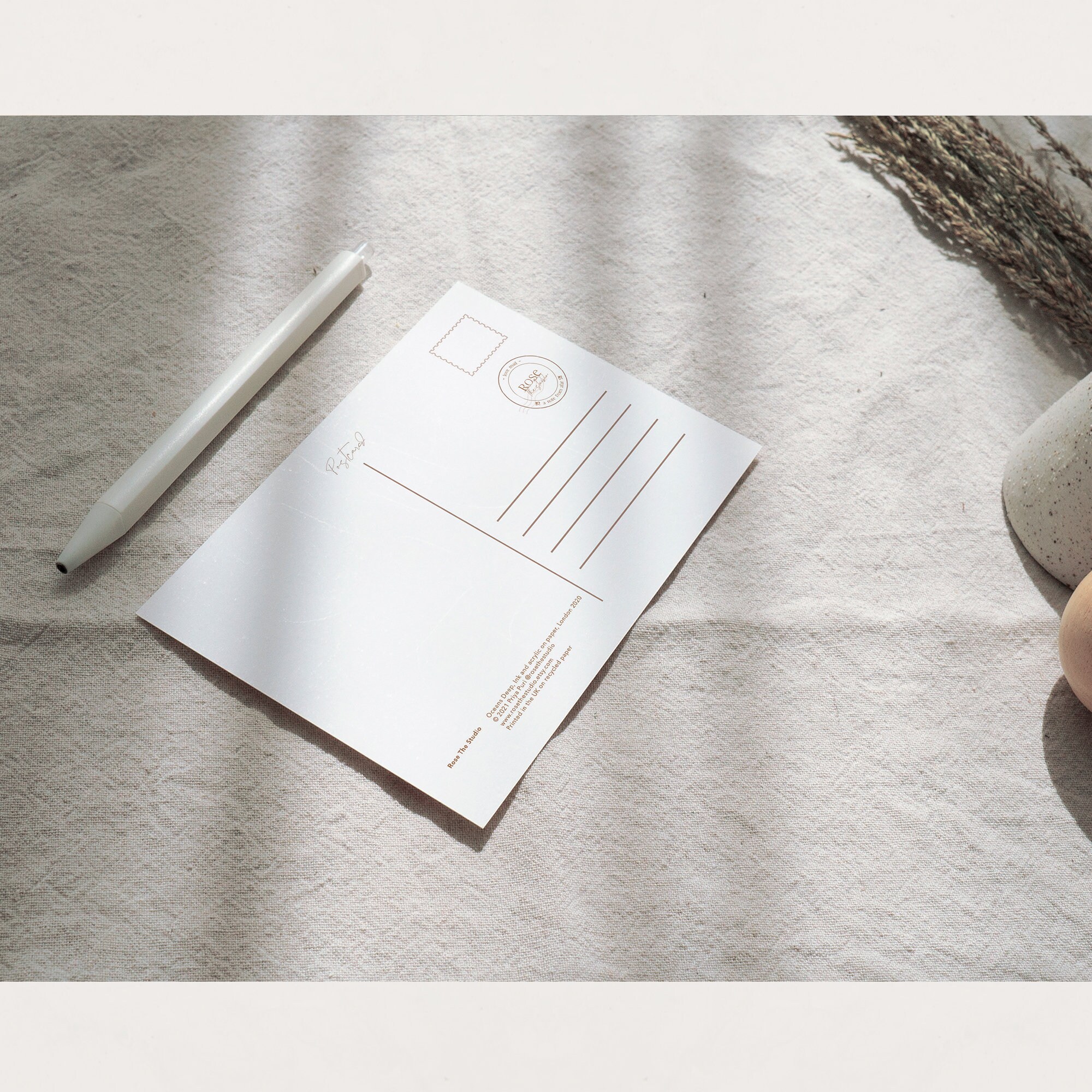 Ocean postcards set of 5 Watercolour print abstract art in | Etsy