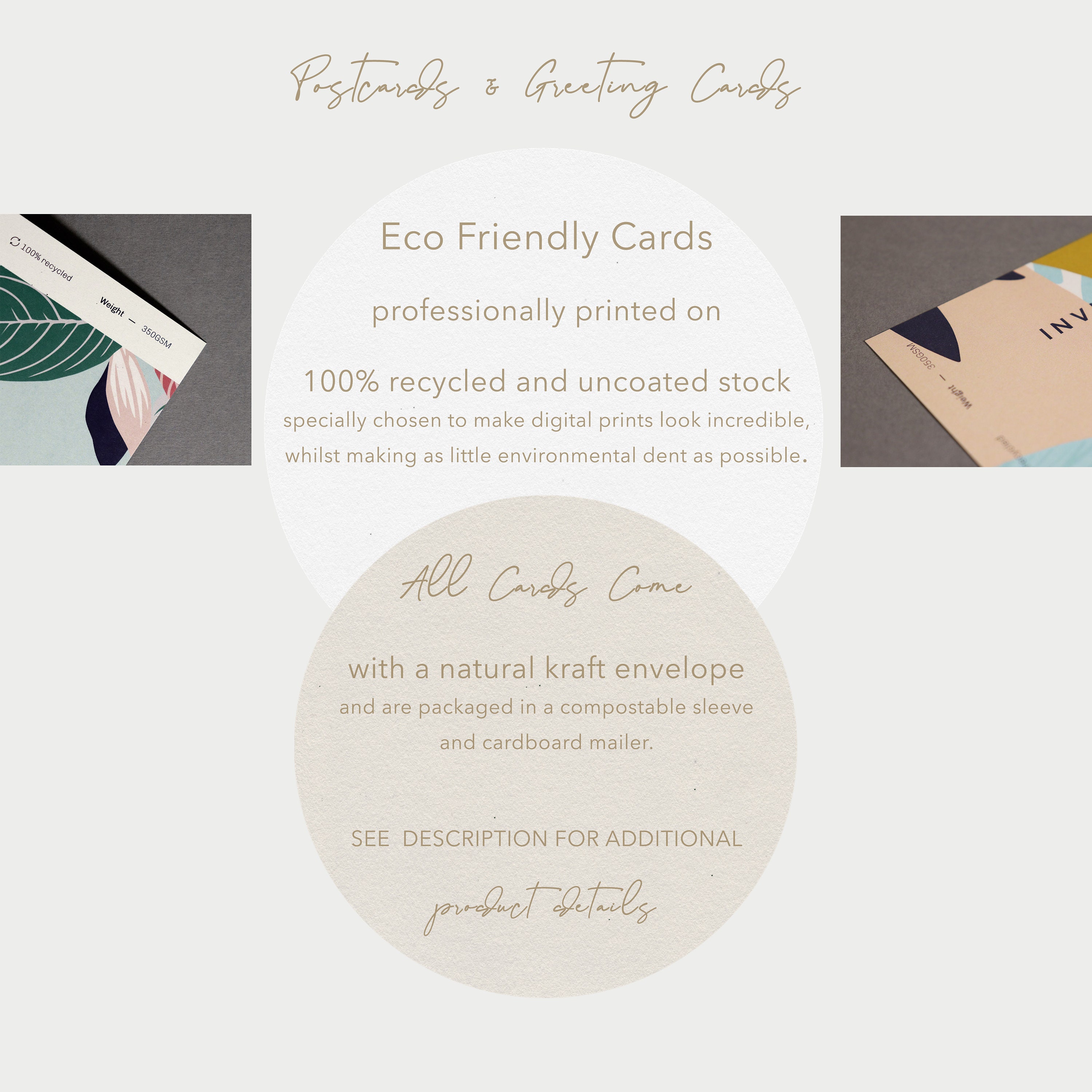 Ocean postcards set of 5 Watercolour print abstract art in | Etsy