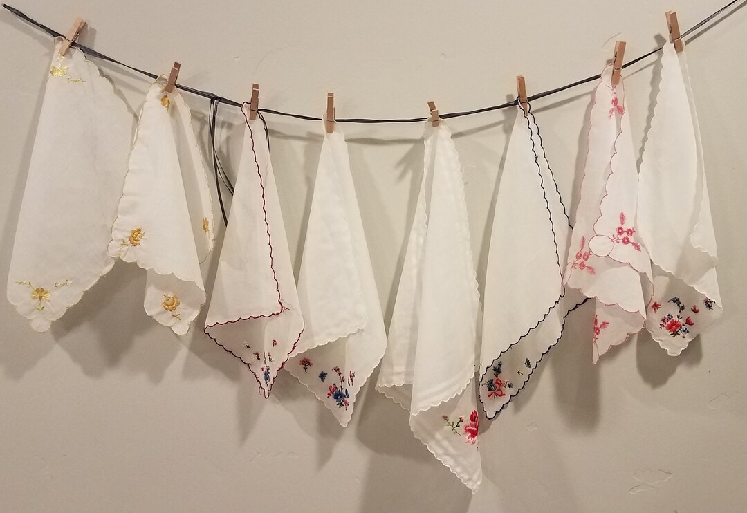 Embroidered Hankies - Etsy