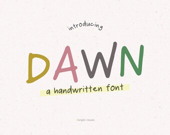 Neat Handwriting Font - Etsy