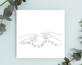 Invisible String Art Print Wall Art Digital Illustration - Etsy