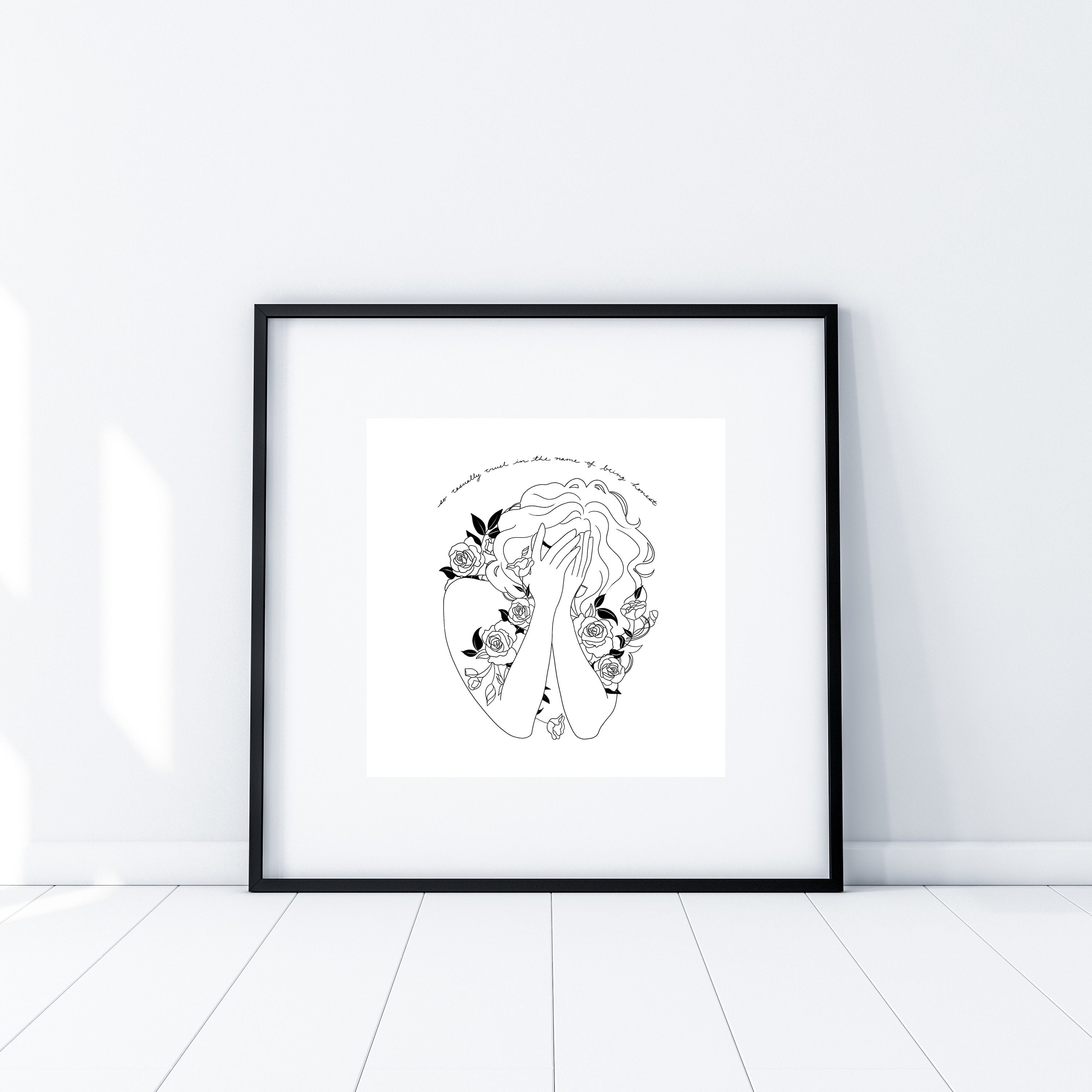 All Too Well Art Print Wall Art Digital Illustration | Etsy UK