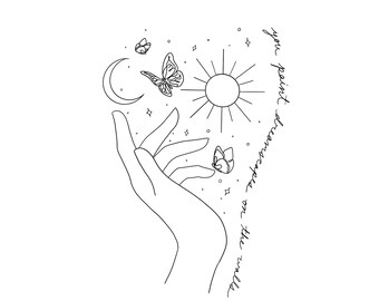 Invisible String Art Digital Download Printable Digital Illustration ...