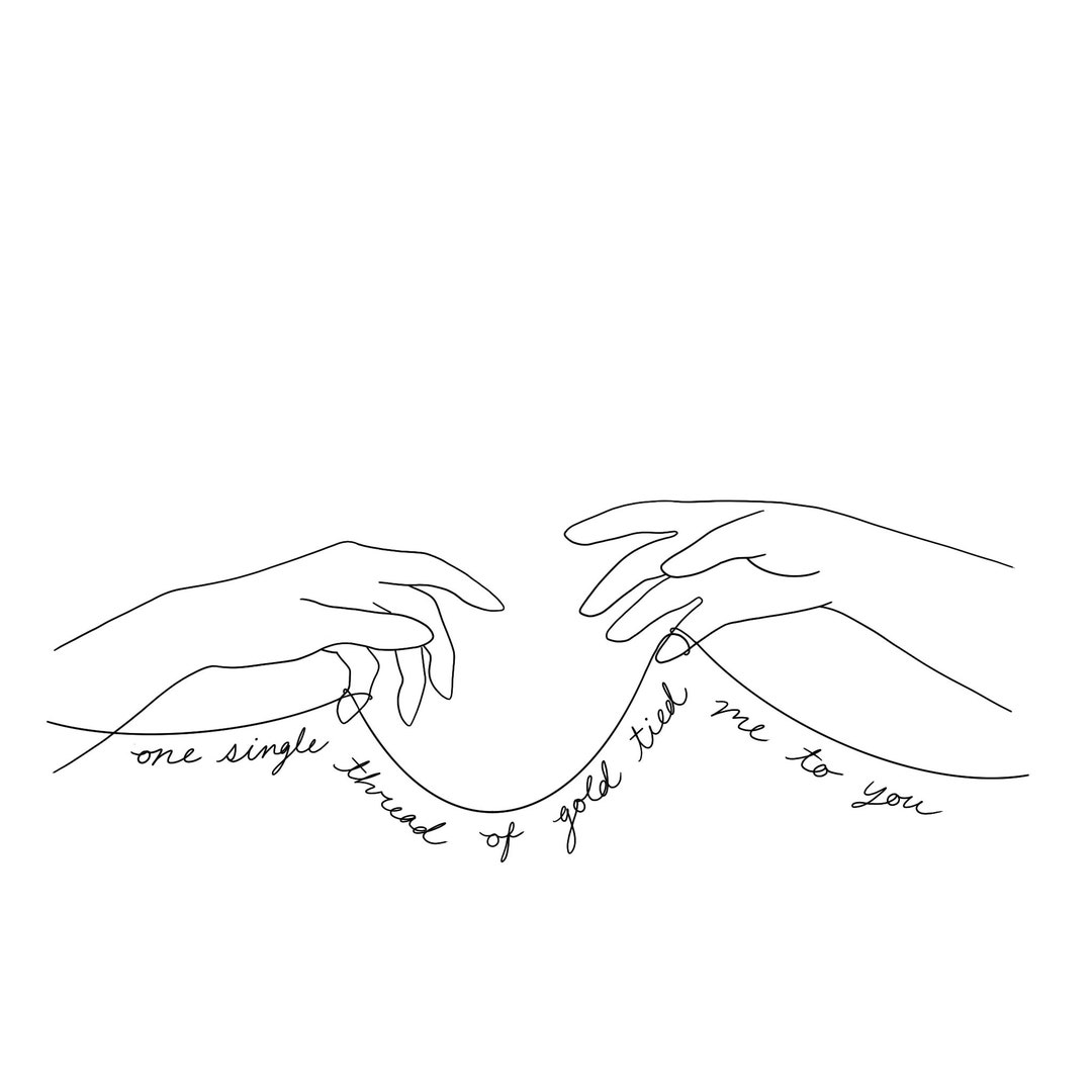 Invisible String Art Digital Download Printable Digital Illustration ...