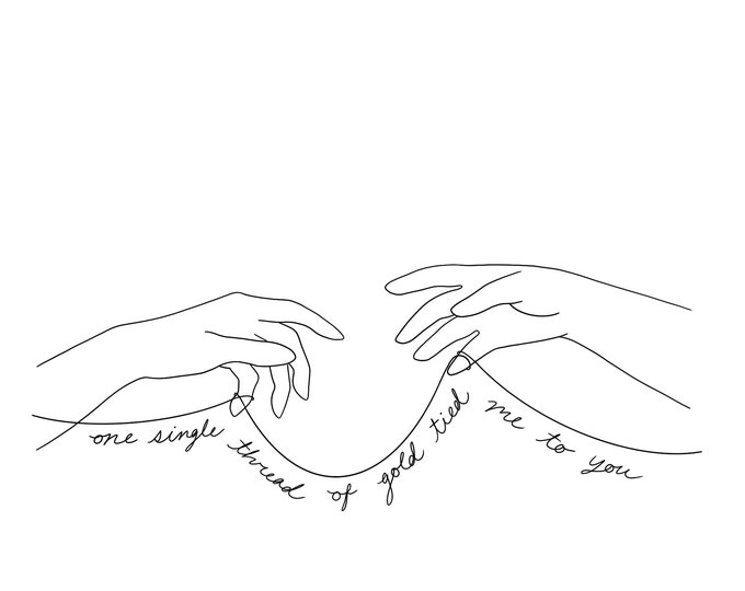 Invisible String Art Digital Download | Printable Digital Illustration ...