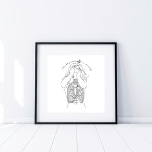 Long Story Short Art Print Wall Art Digital Illustration Wall Decor ...
