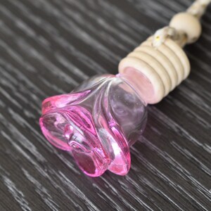 Hanging Car Diffuser, Rose Shaped, Mini Diffuser, Essential Oil Infusion, Aroma Diffuser, Eco ...