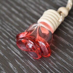 Hanging Car Diffuser, Rose Shaped, Mini Diffuser, Essential Oil Infusion, Aroma Diffuser, Eco ...