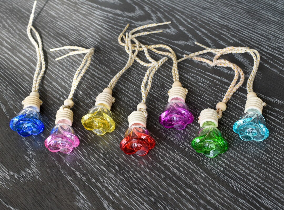 Hanging Car Diffuser, Rose Shaped, Mini Diffuser, Essential Oil Infusion, Aroma Diffuser, Eco ...