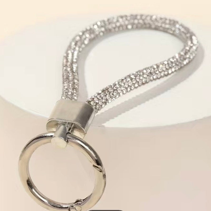 Rhinestone Keychain - Etsy