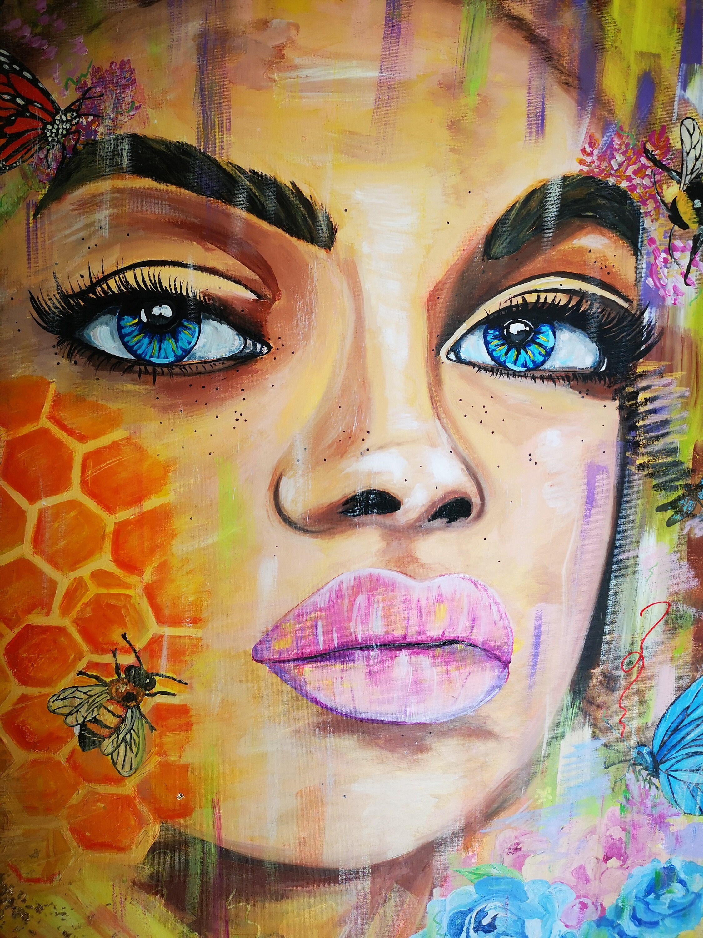 Gaia Mother Nature Abstract Modern Contemporary Art Acrylic Painting on ...
