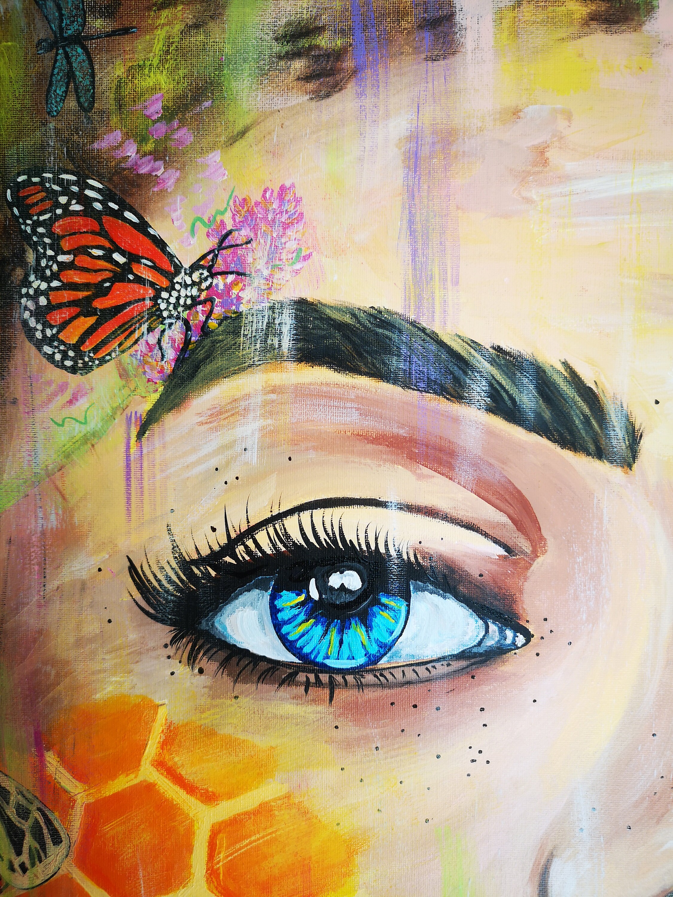 Gaia Mother Nature Abstract Modern Contemporary Art Acrylic Painting on ...