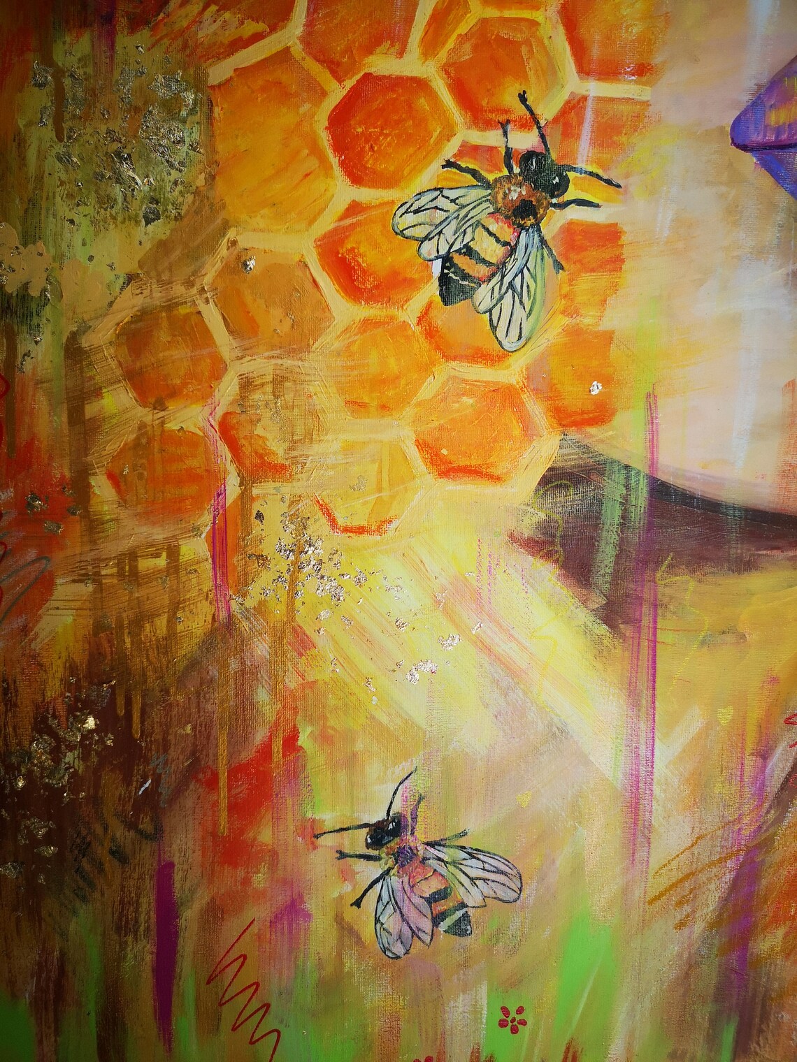 Gaia Mother Nature Abstract Modern Contemporary Art Acrylic Painting on ...
