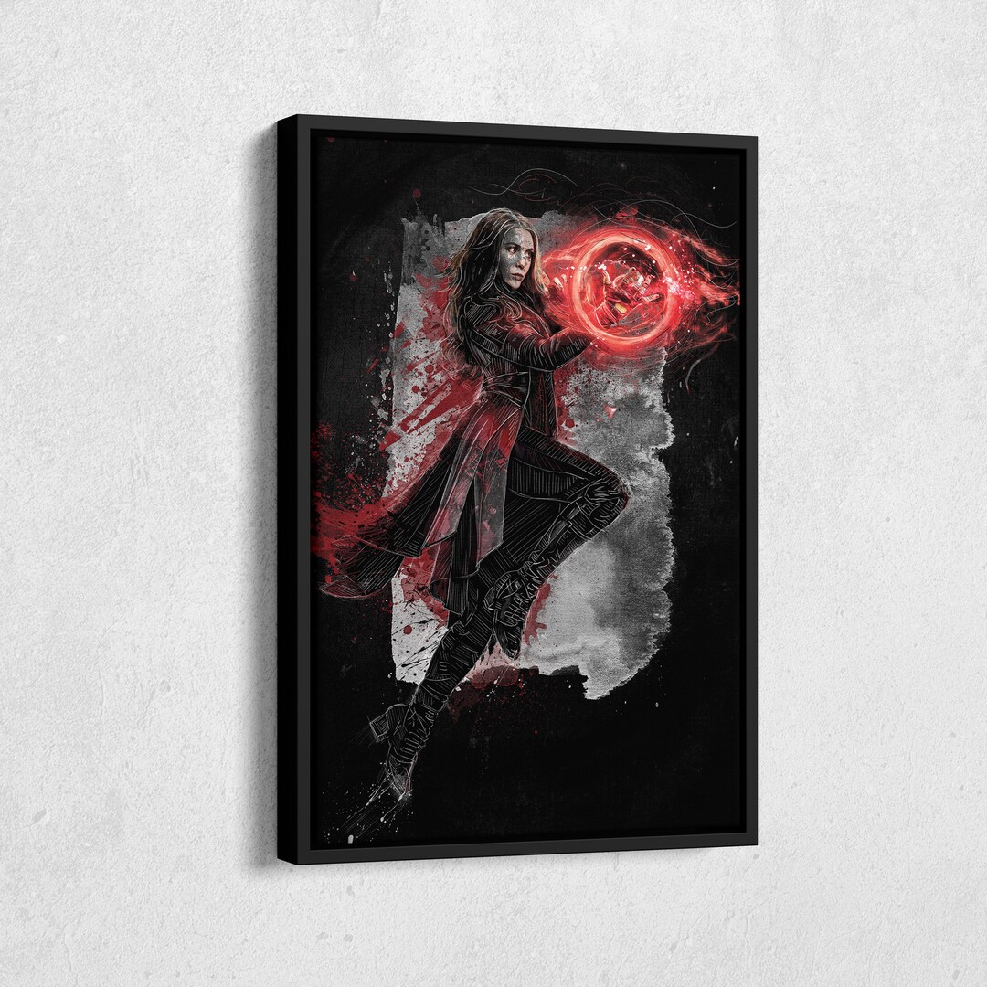 Scarlet Witch Poster Marvel Comics Art Canvas Wall Art Print Home Decor ...