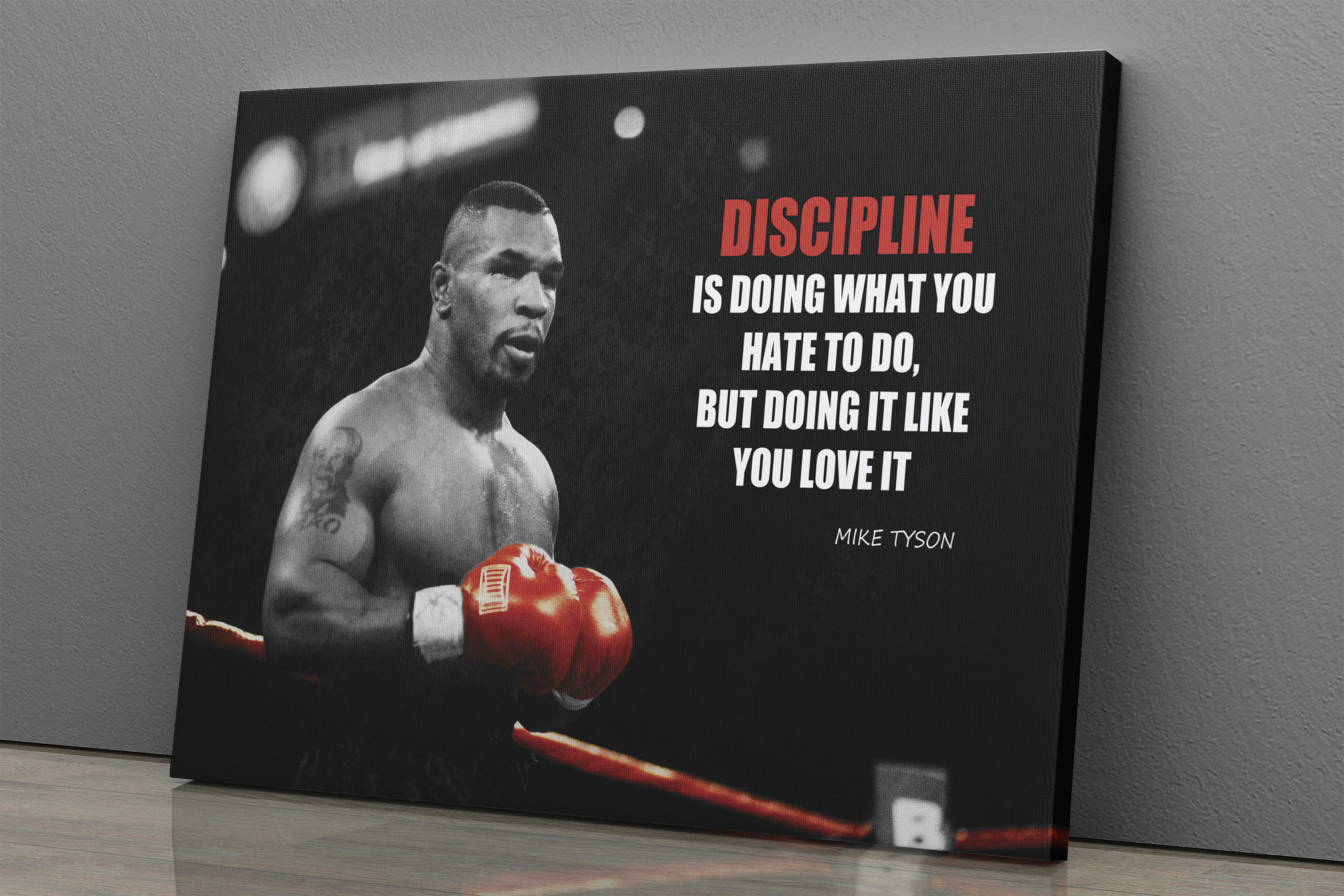 Iron Mike Tyson Quote Poster Boxing Canvas Unique Design Wall - Etsy UK