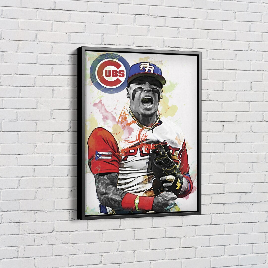 Javier Baez Art Poster Chicago Cubs MLB Canvas Unique Design - Etsy
