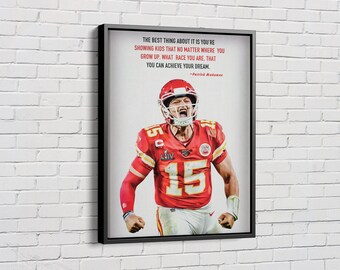 Patrick Mahomes Poster Kansas City Chiefs Art Print - Etsy