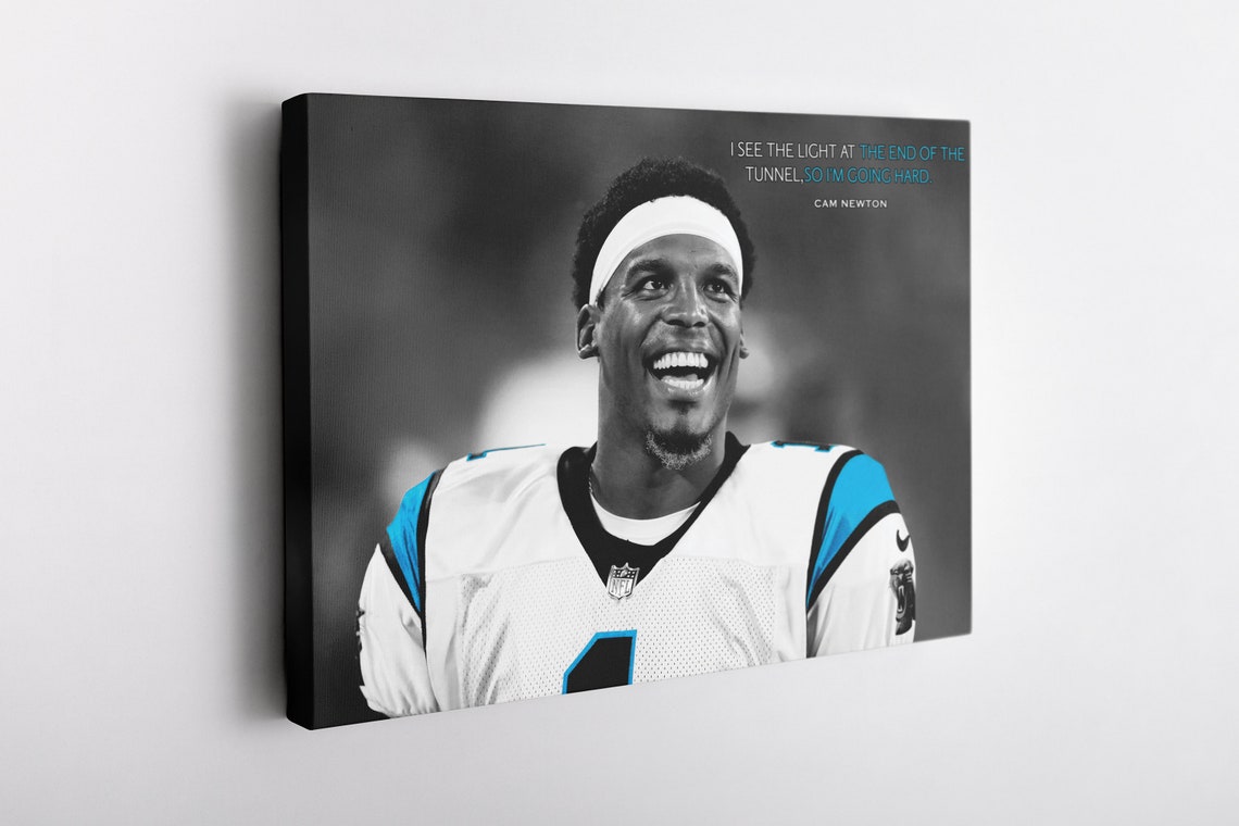 Cam Newton Quote Poster Carolina Panthers Canvas Unique Design | Etsy