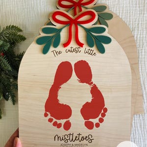 Cutest Little Mistletoes Sign, Mistletoes Keepsake Sign, Kids DIY Sign ...