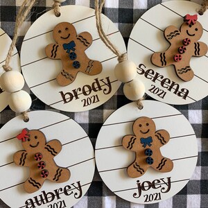 Gingerbread Ornament Personalized Children's Ornament - Etsy