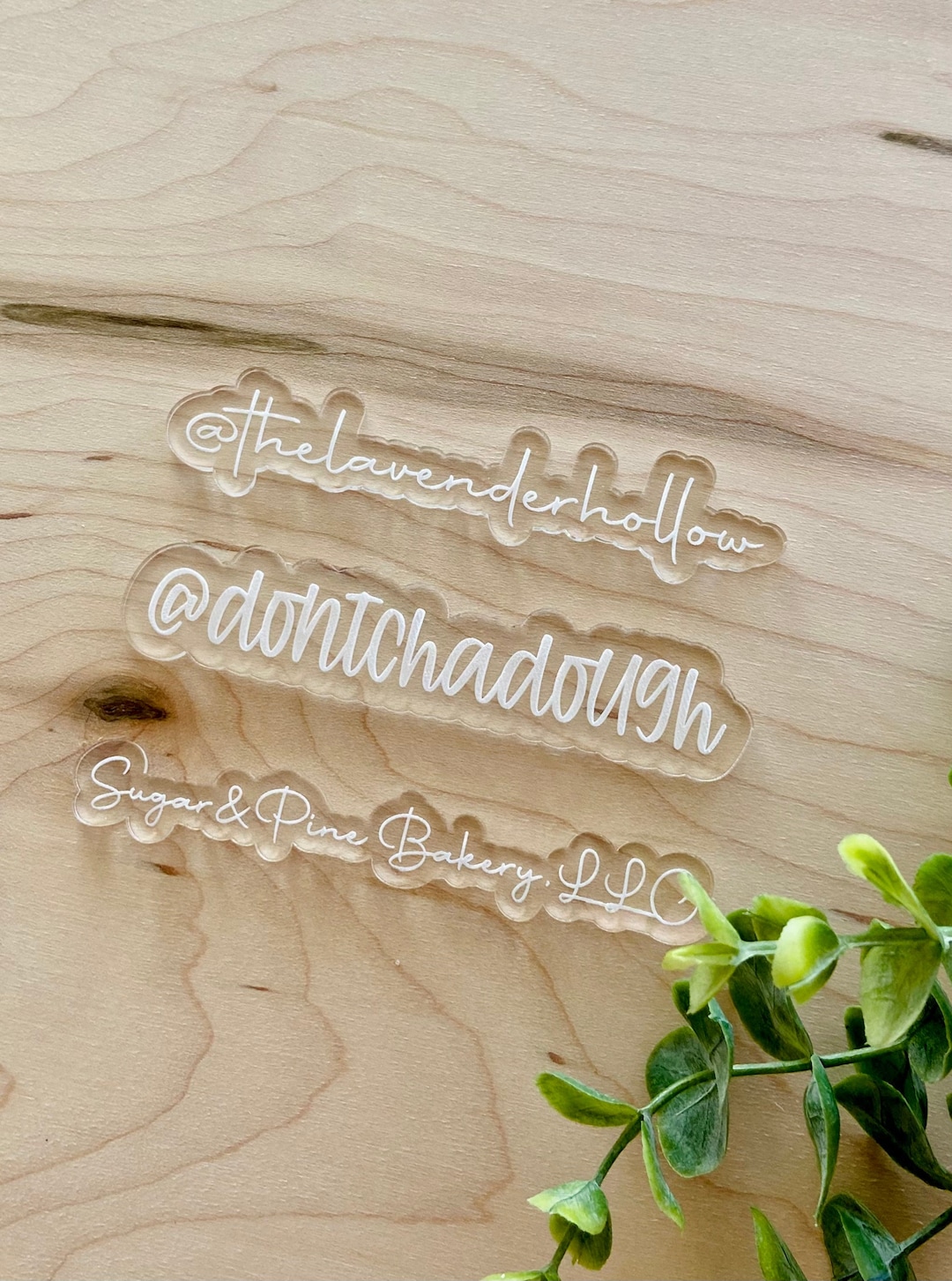 Physical Watermark | Business Photo Prop | Business Signs | Acrylic ...