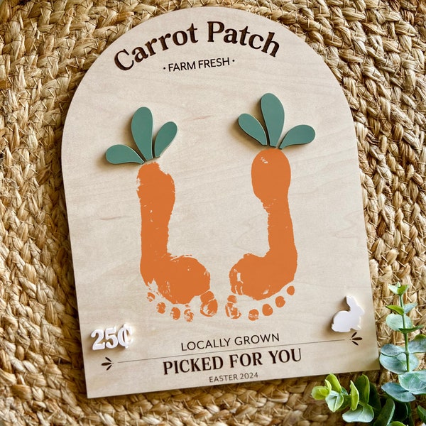 Easter Footprint Art - Etsy