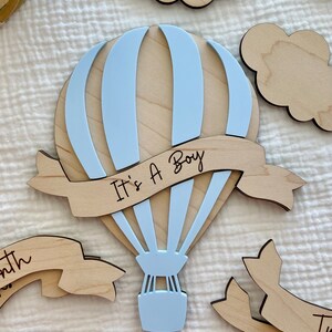 Baby Milestone Cards Hot Air Balloon Milestone Shower Gift - Etsy