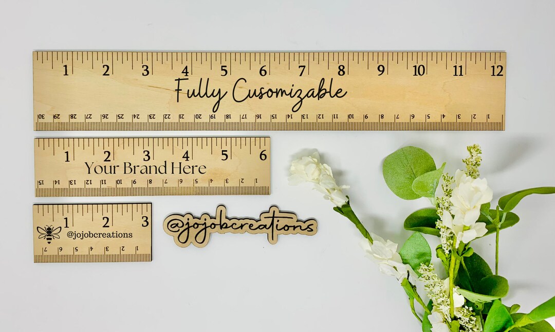 Custom Branded Ruler, Engraved Logo Ruler, Personalized Ruler, Engraved ...